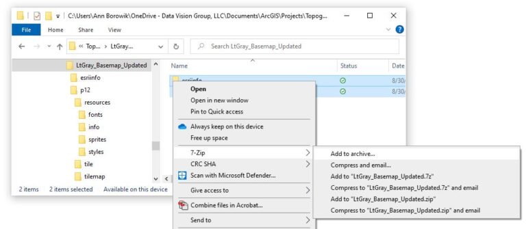Updating an Esri Basemap Vector Tile Package with a Custom Style ...